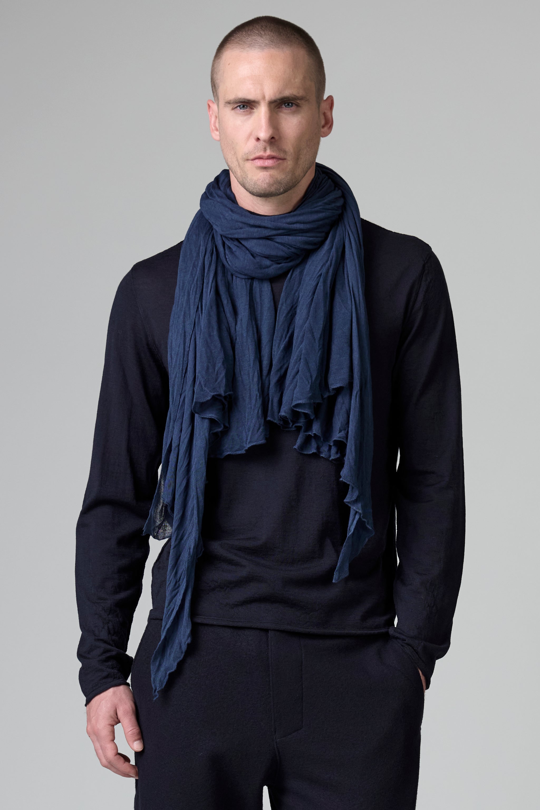 Viscose scarf plain knit | 1016.SCAUTRB5000.U05 – Transit